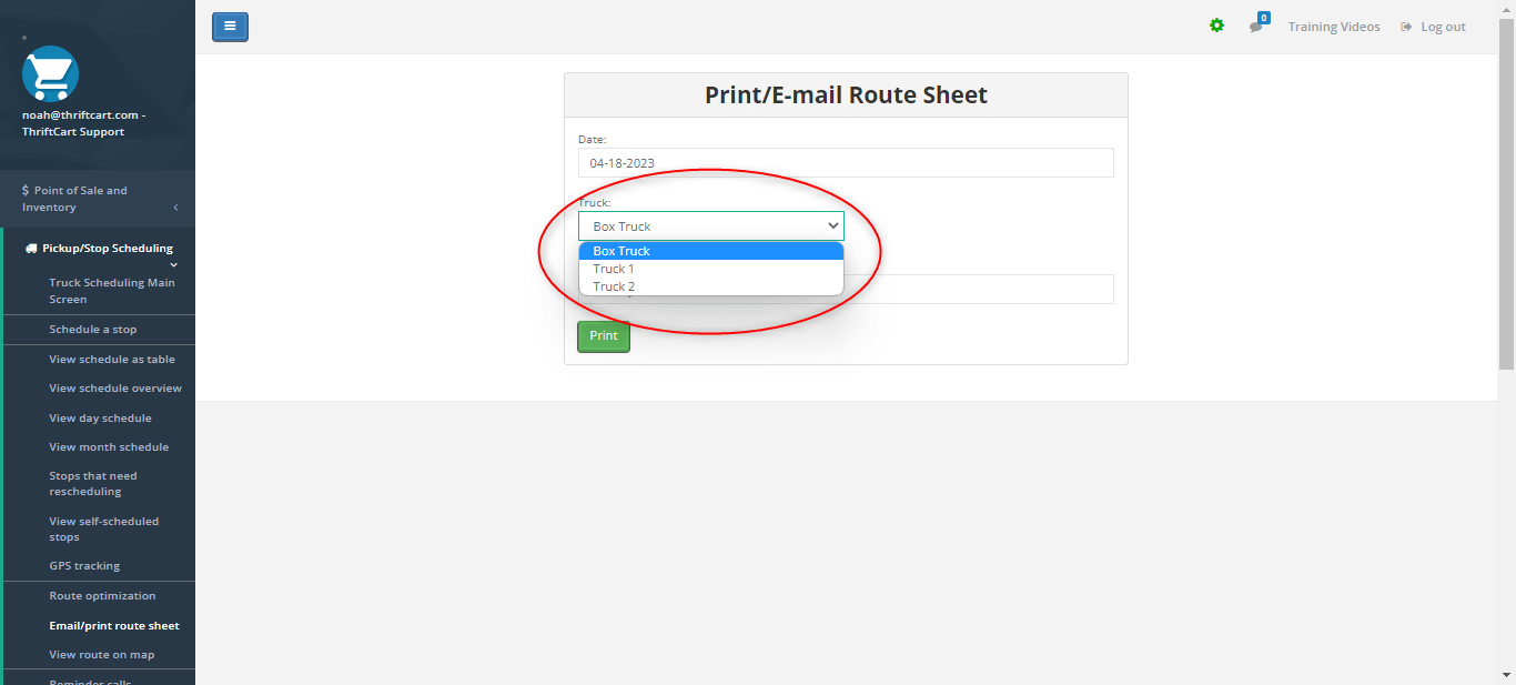 Tutorials: Emailing A Driver Route Sheet