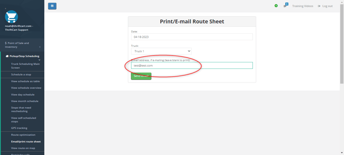 Tutorials: Emailing A Driver Route Sheet