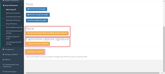 Tutorials: Drop-Off Donations – Staff Recorded