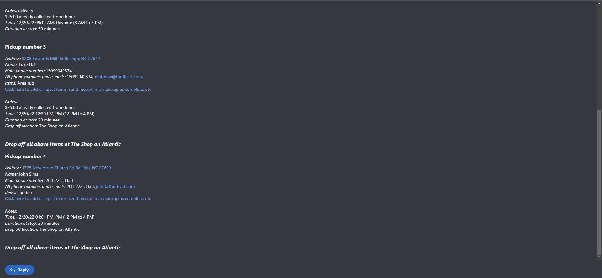 Tutorials: Reviewing A Driver's Emailed Route Sheet