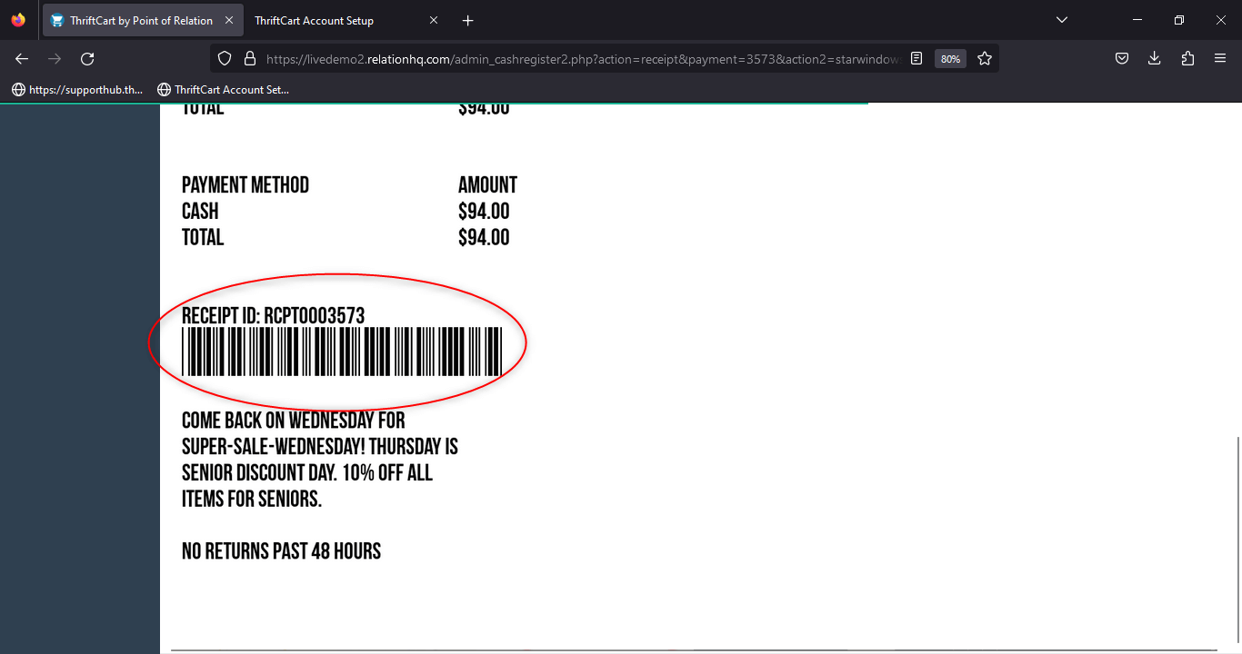 Tutorials: Issuing A Return To Store Credit