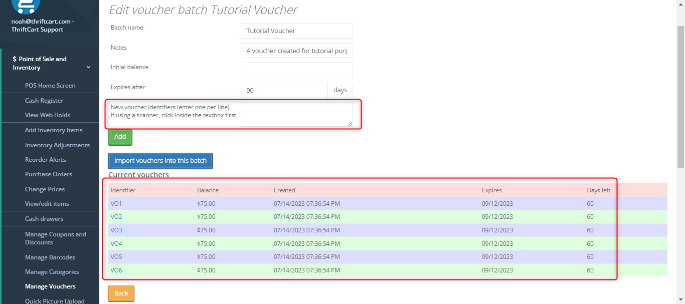 Tutorials: Issuing and Redeeming Vouchers