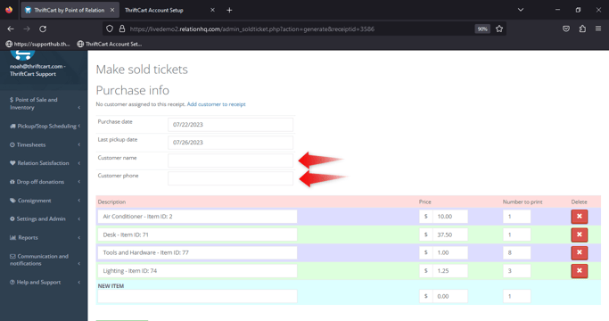 Sold Tags | ThriftCart